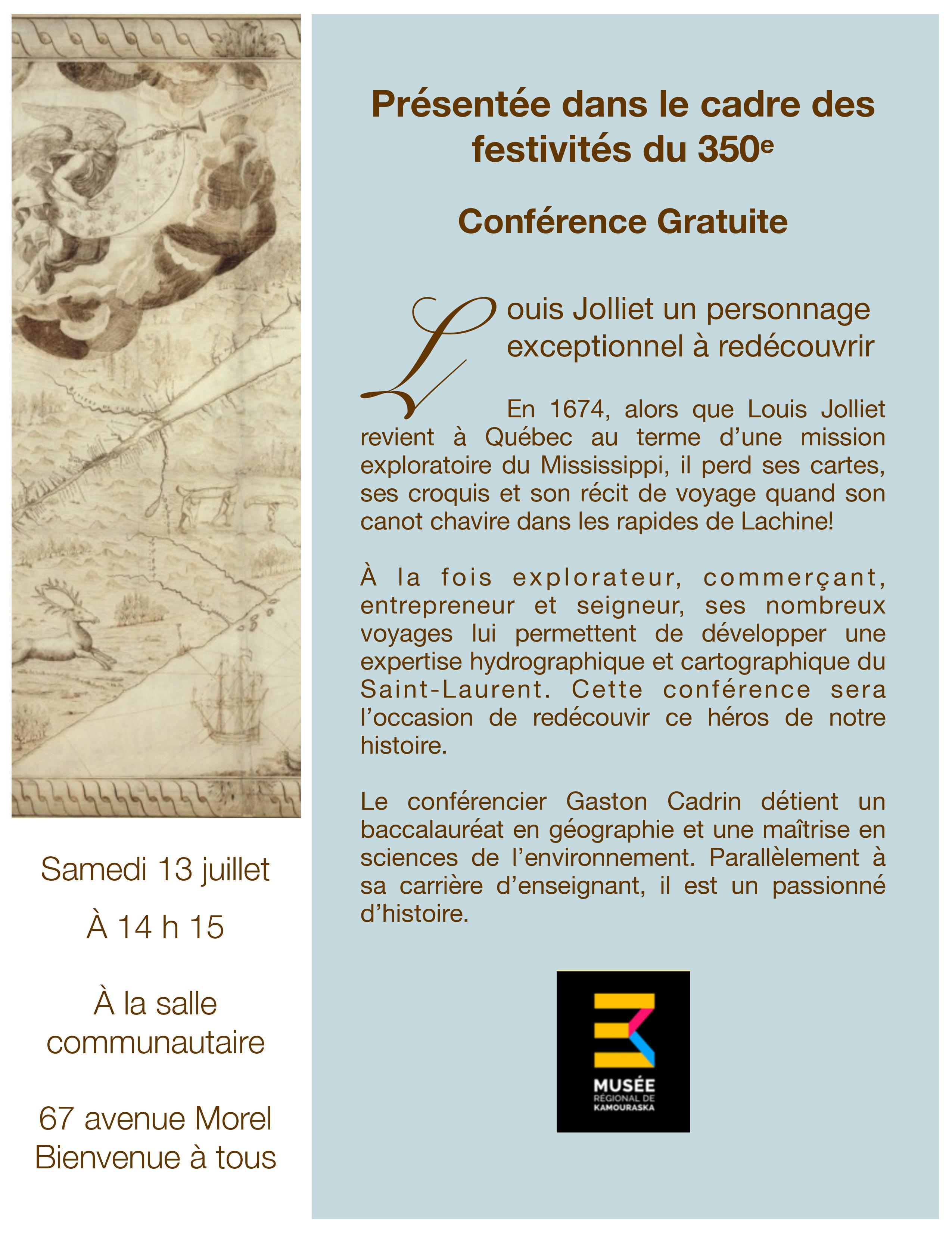 Explorateur Louis Jolliet – BIENVENUE AU MUSÉE RÉGIONAL DE KAMOURASKA